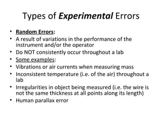 Errors and uncertainties | PPT