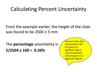 Errors and uncertainties in physics | PPTX