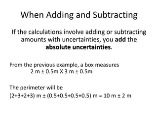Errors and uncertainties in physics | PPTX