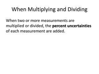 Errors and uncertainties in physics | PPTX
