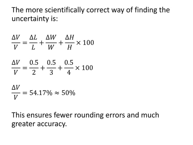 Errors and uncertainties in physics | PPTX