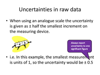 Errors and uncertainties in physics | PPTX