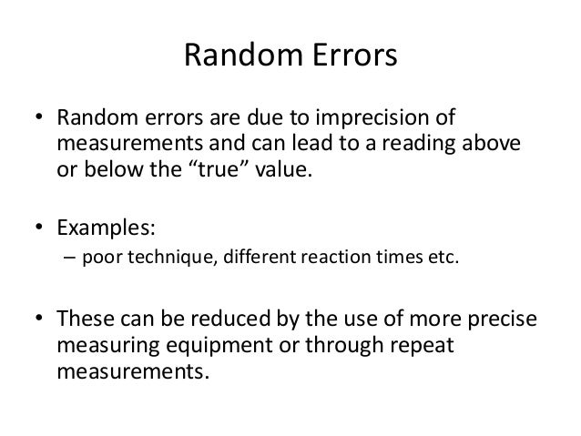 Errors and uncertainties in physics