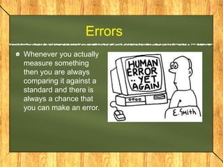 Errors and uncertainty | PPTX