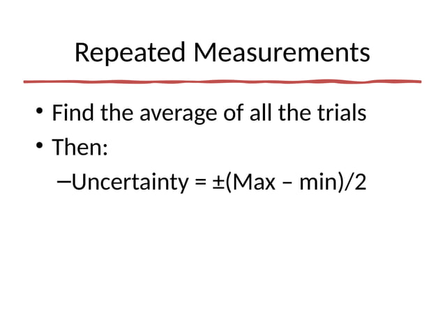 Errors and uncertainty analysis - Physics A level | PPTX | Physics | Science