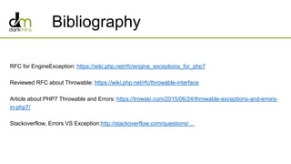 Webinar PHParty7 - Errors handlings | PPTX