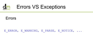 Webinar PHParty7 - Errors handlings | PPTX