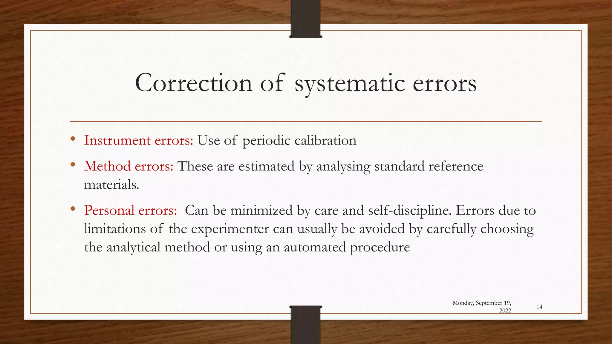 Errors in Chemical analysis_Lecture 3.pptx Errors in Chemical analysis_Lecture 3.pptx