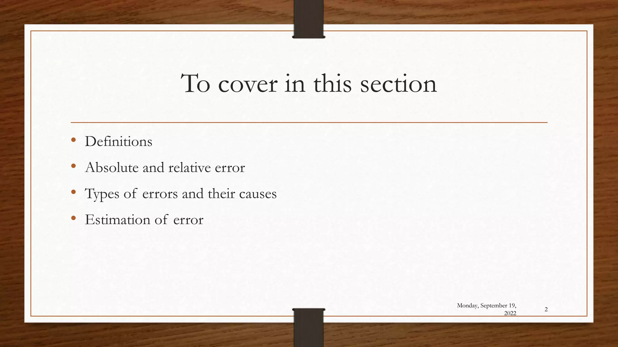 Errors In Chemical Analysis Lecture 3 Pptx
