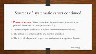 Errors in Chemical analysis_Lecture 3.pptx