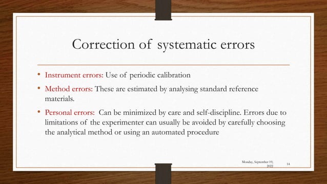 Errors in Chemical analysis_Lecture 3.pptx | Chemistry | Science