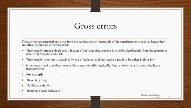 Errors in Chemical analysis_Lecture 3.pptx | Chemistry | Science