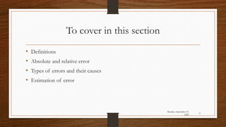 Errors in Chemical analysis_Lecture 3.pptx