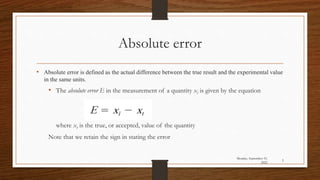 Errors in Chemical analysis_Lecture 3.pptx