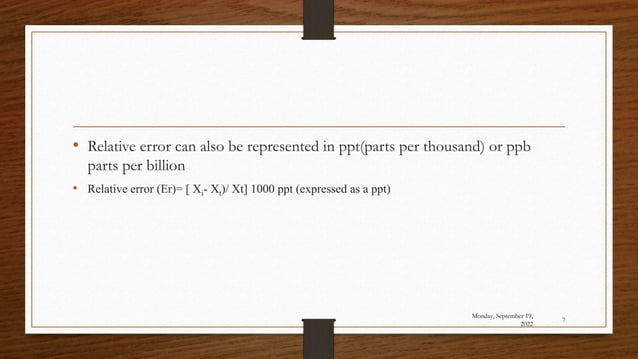 Errors in Chemical analysis_Lecture 3.pptx | Chemistry | Science