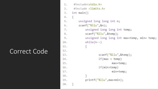 Errors incompetitiveprogramming | PPT