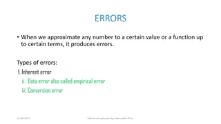 Errors in computation | PDF