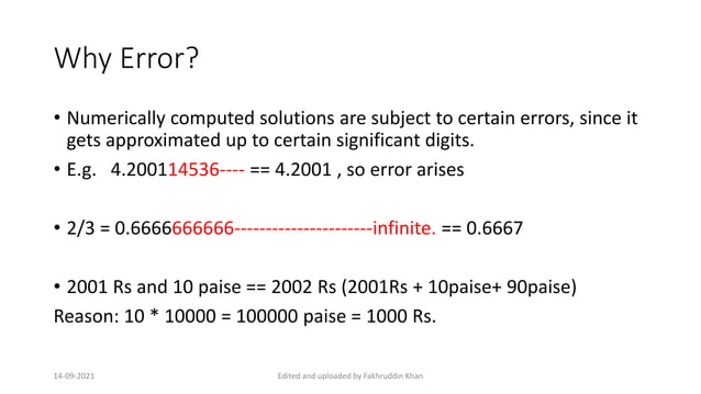 Errors In Computation Pdf Technology And Computing