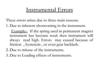 Errors in measurement | PPT