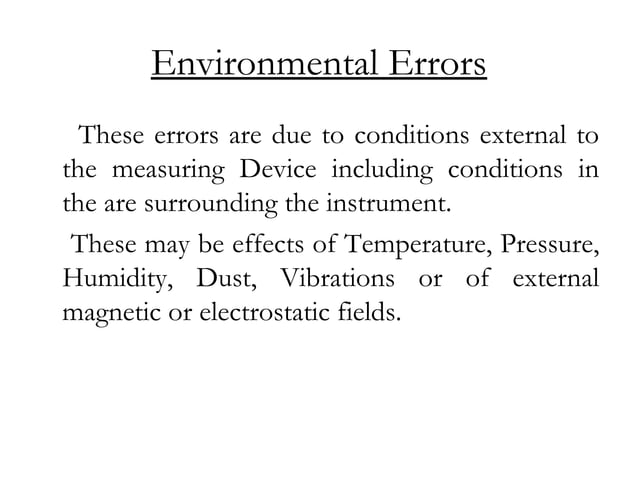 Errors in measurement | PPT | Physics | Science