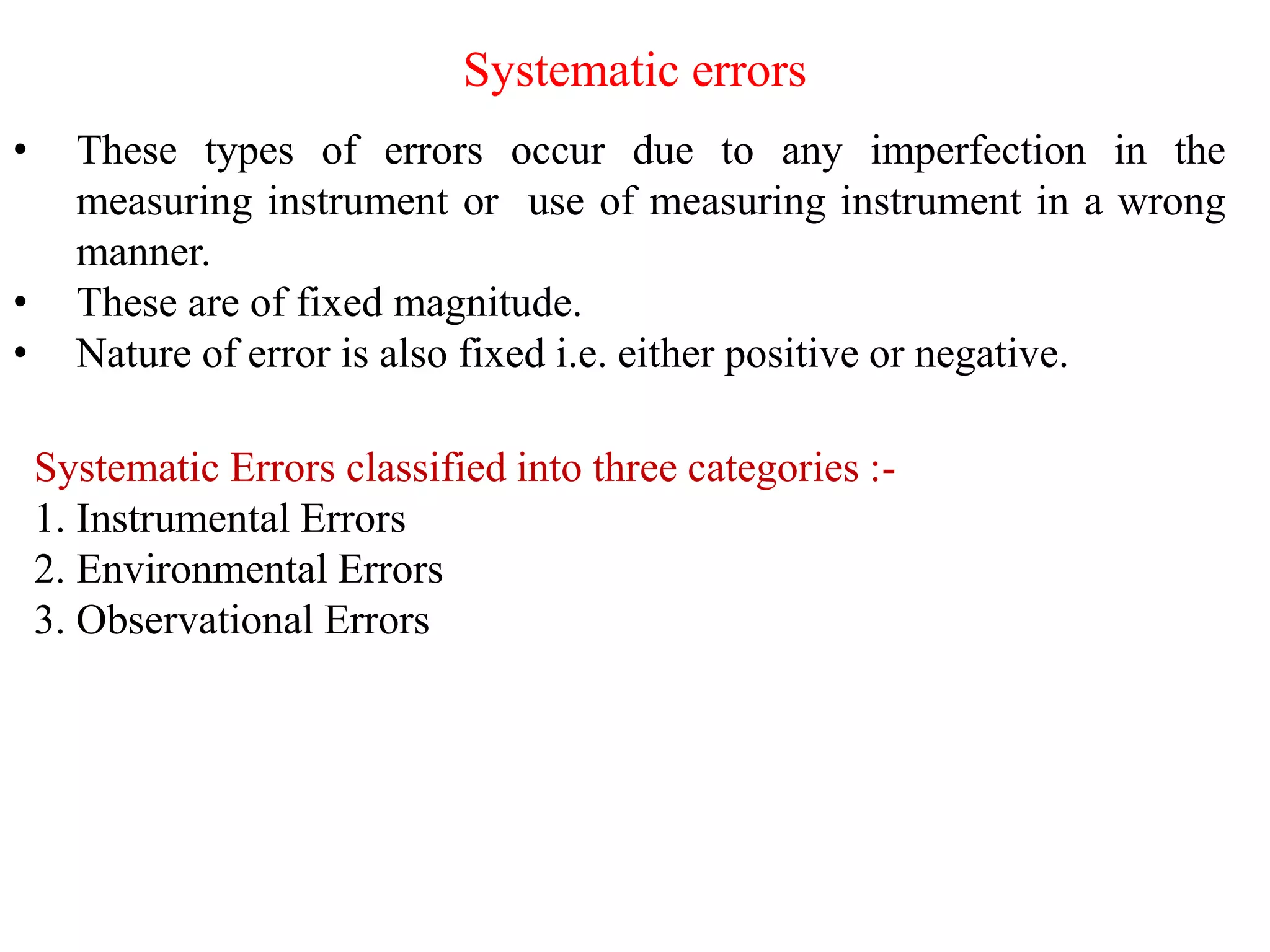 Errors in measurement | PPTX