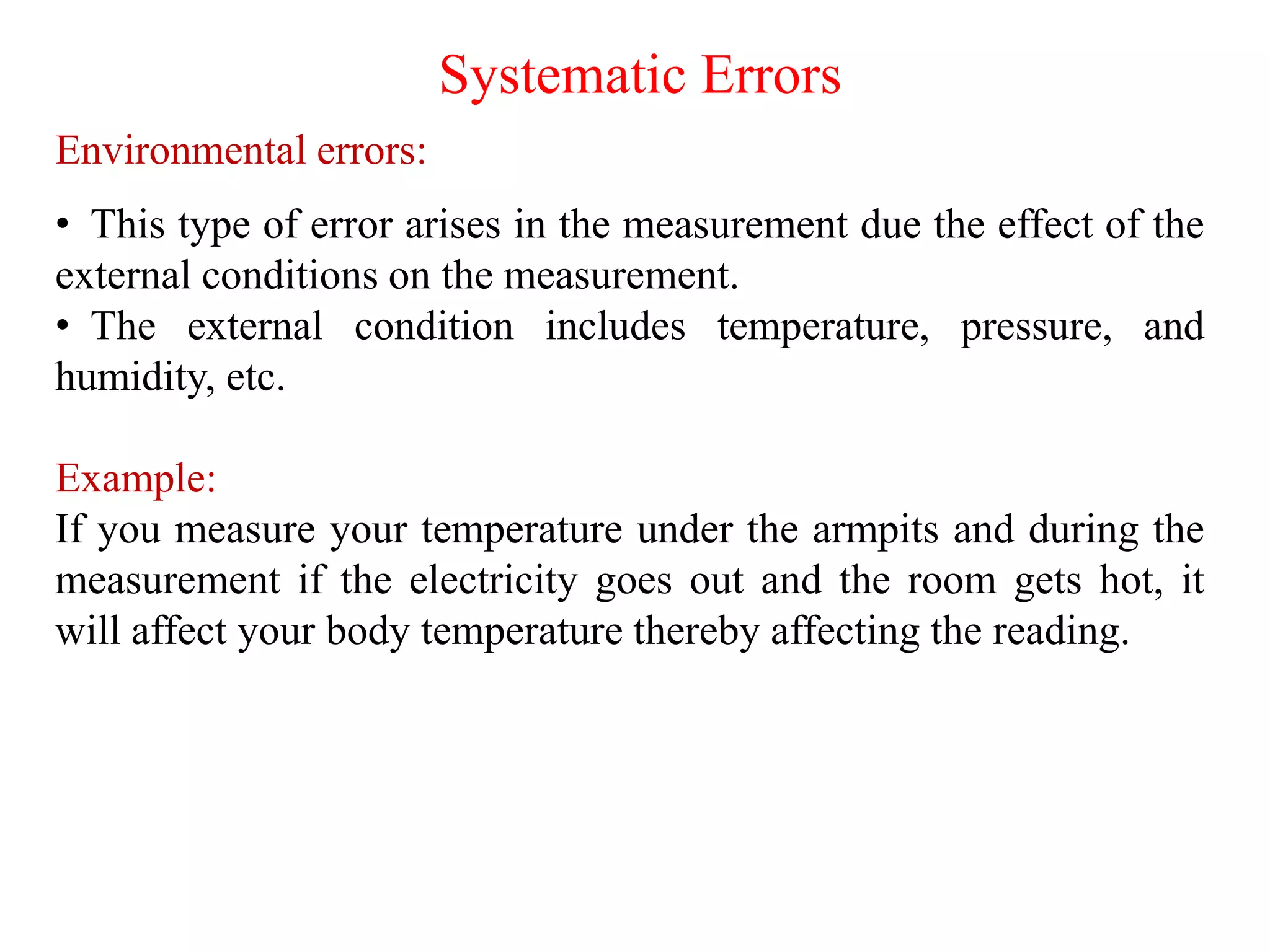 Errors in measurement | PPTX