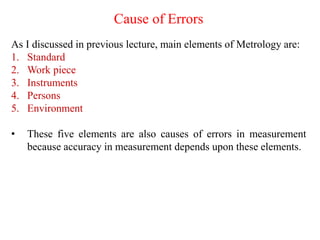 Errors in measurement | PPTX