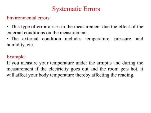 Errors in measurement | PPTX
