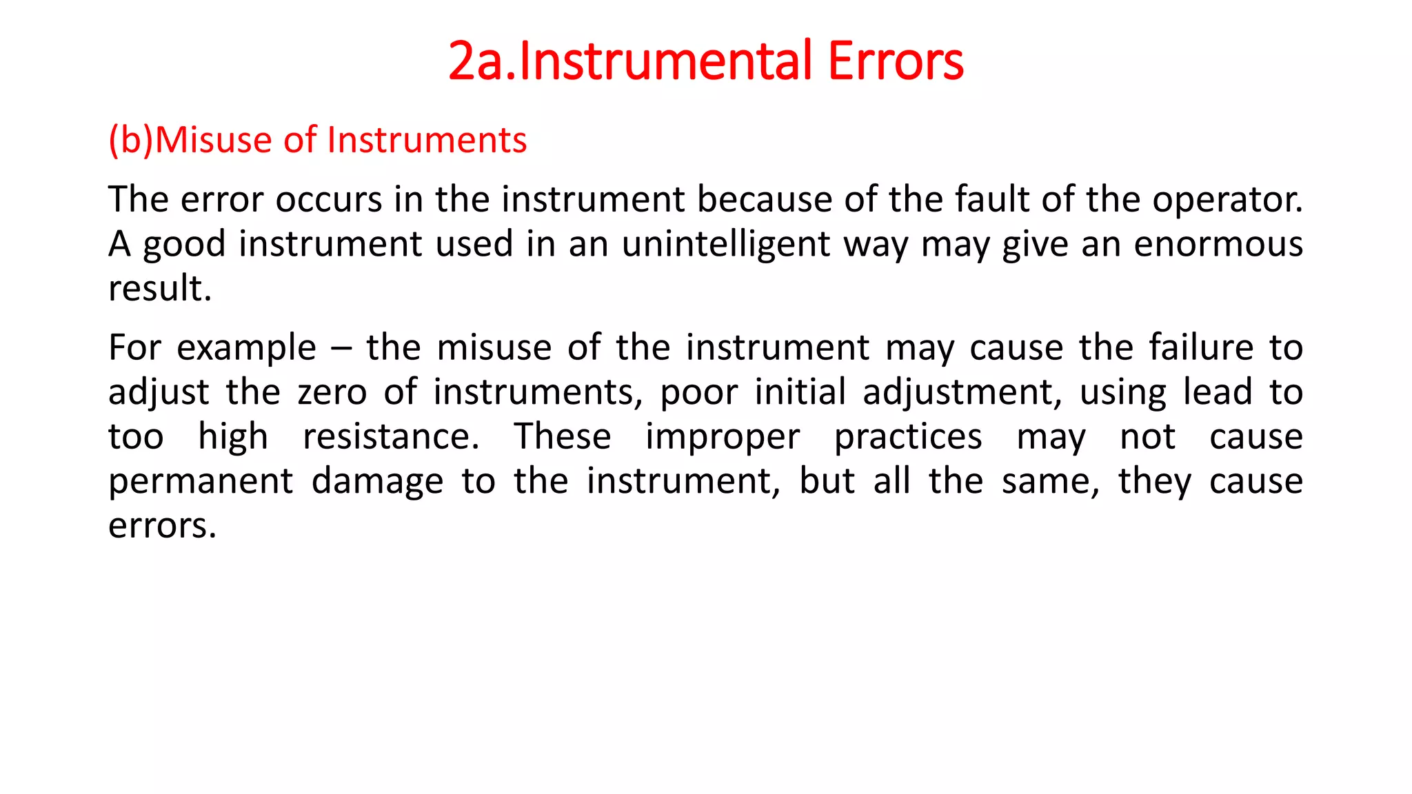 Errors in measurement | PPTX
