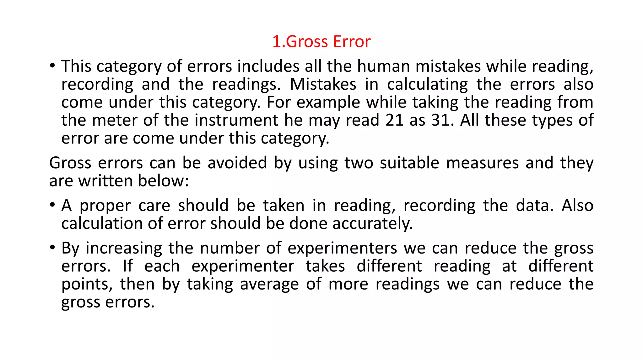 Errors in measurement | PPTX