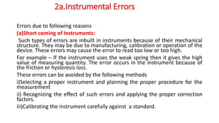 Errors in measurement | PPTX