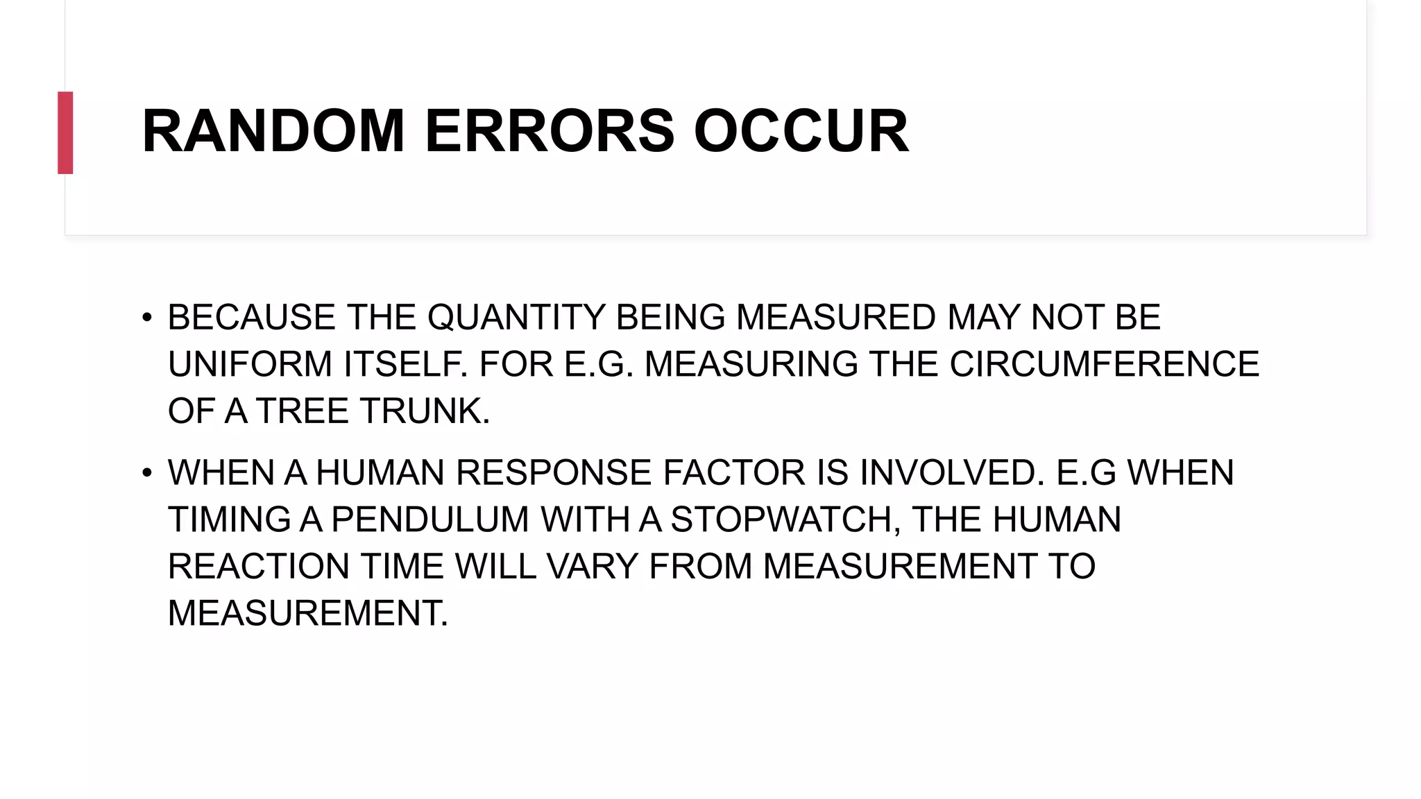 Errors In Measurement Pptx