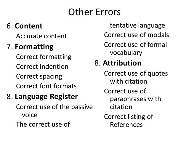 How Many Errors Can Be In My Paper 