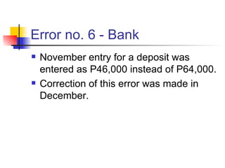 Errors In Proof Of Cash Baba2010 | PPT