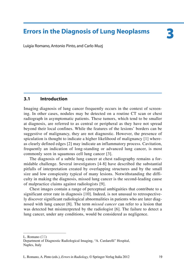 Errors in radiology | PDF
