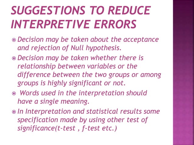 Errors in research | PPTX | Science