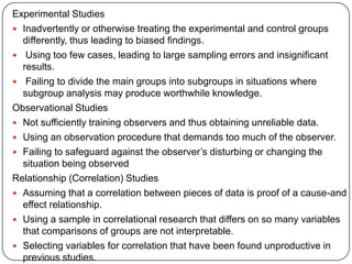 Errors in research | PPTX