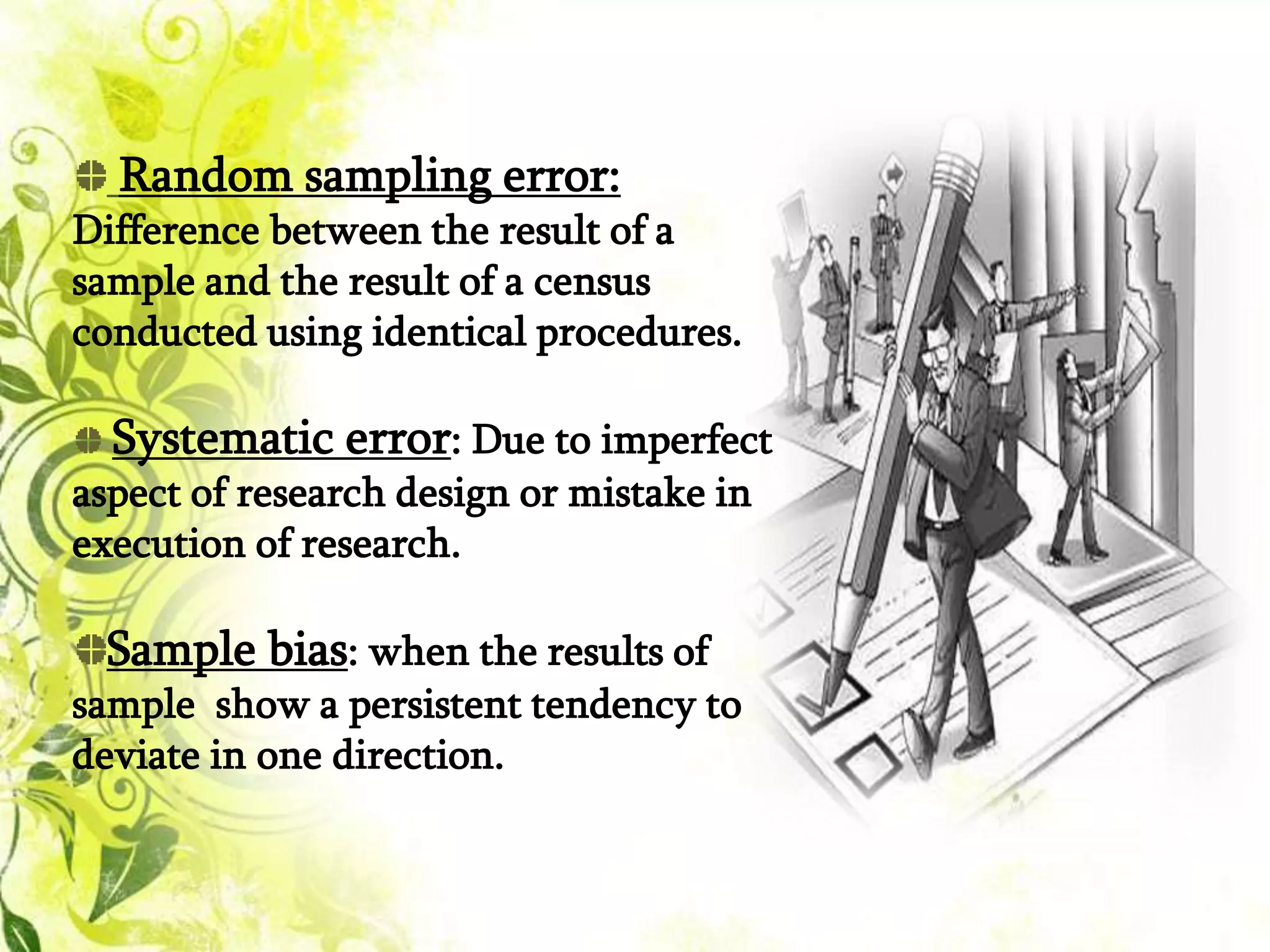 Errors in survey reserach | PPTX