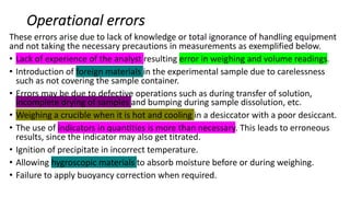 Errors | PDF | Chemistry | Science