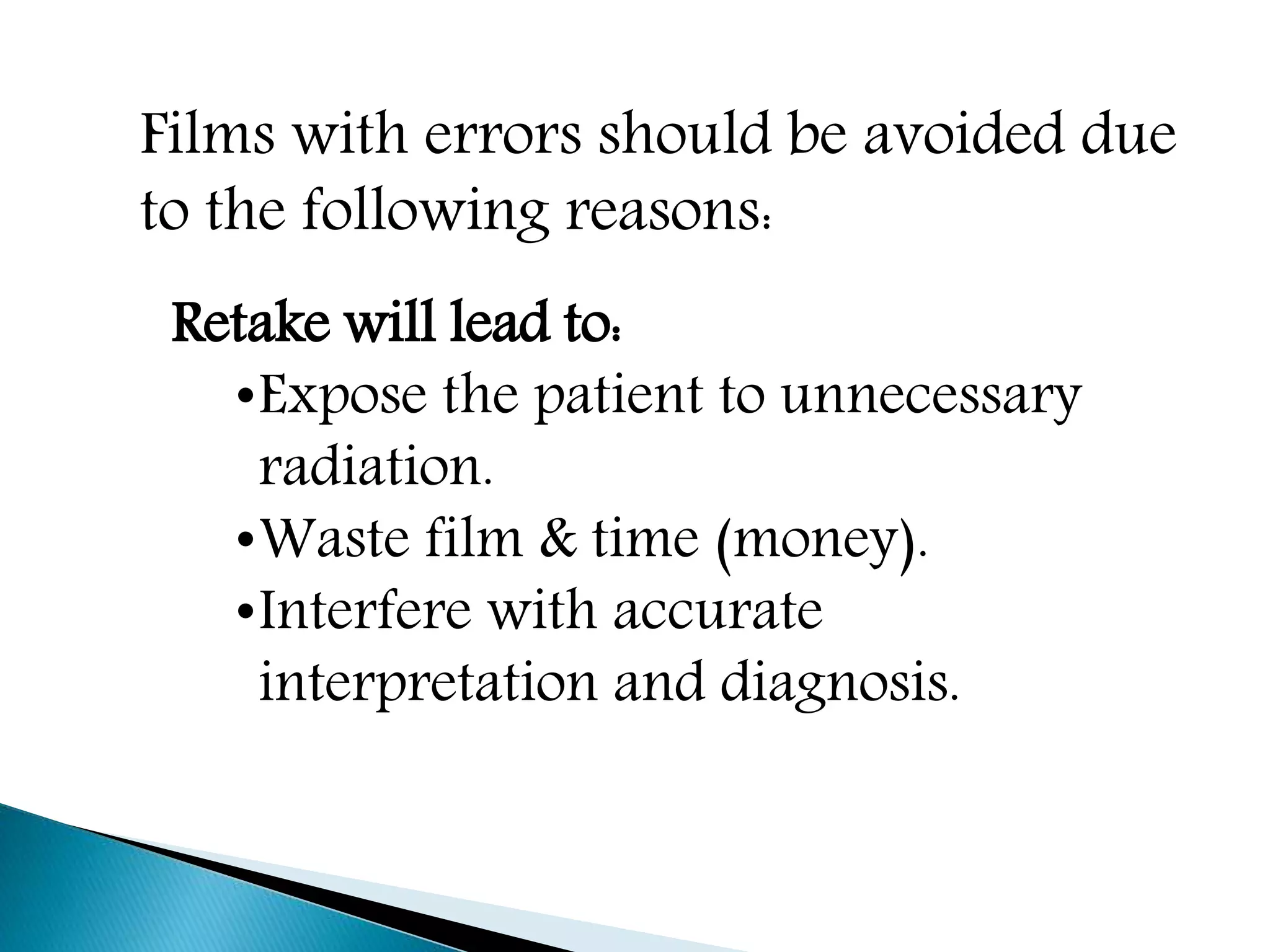 Errors of dental radiography | PPTX
