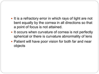 Errors of refraction | PPTX | Eye and Vision Conditions | Diseases and ...