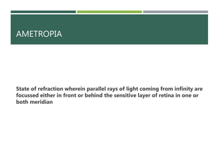 Hypermetropia and Aphakia | PPTX