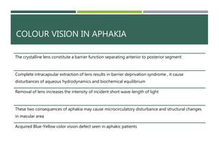 Hypermetropia and Aphakia | PPT