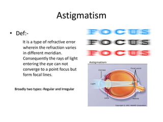 Errors of refraction | PPT