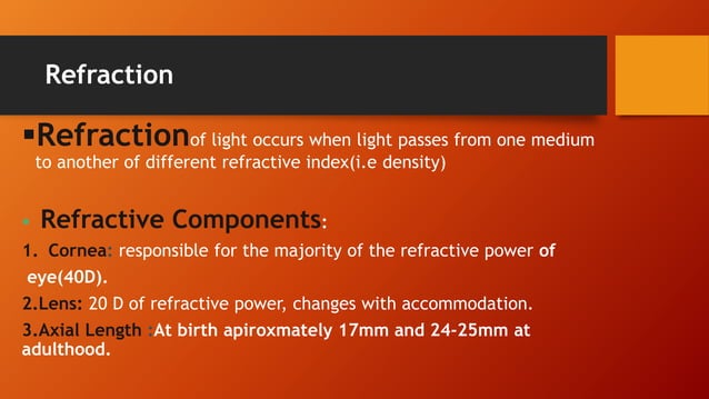 Errors of refraction | PPTX