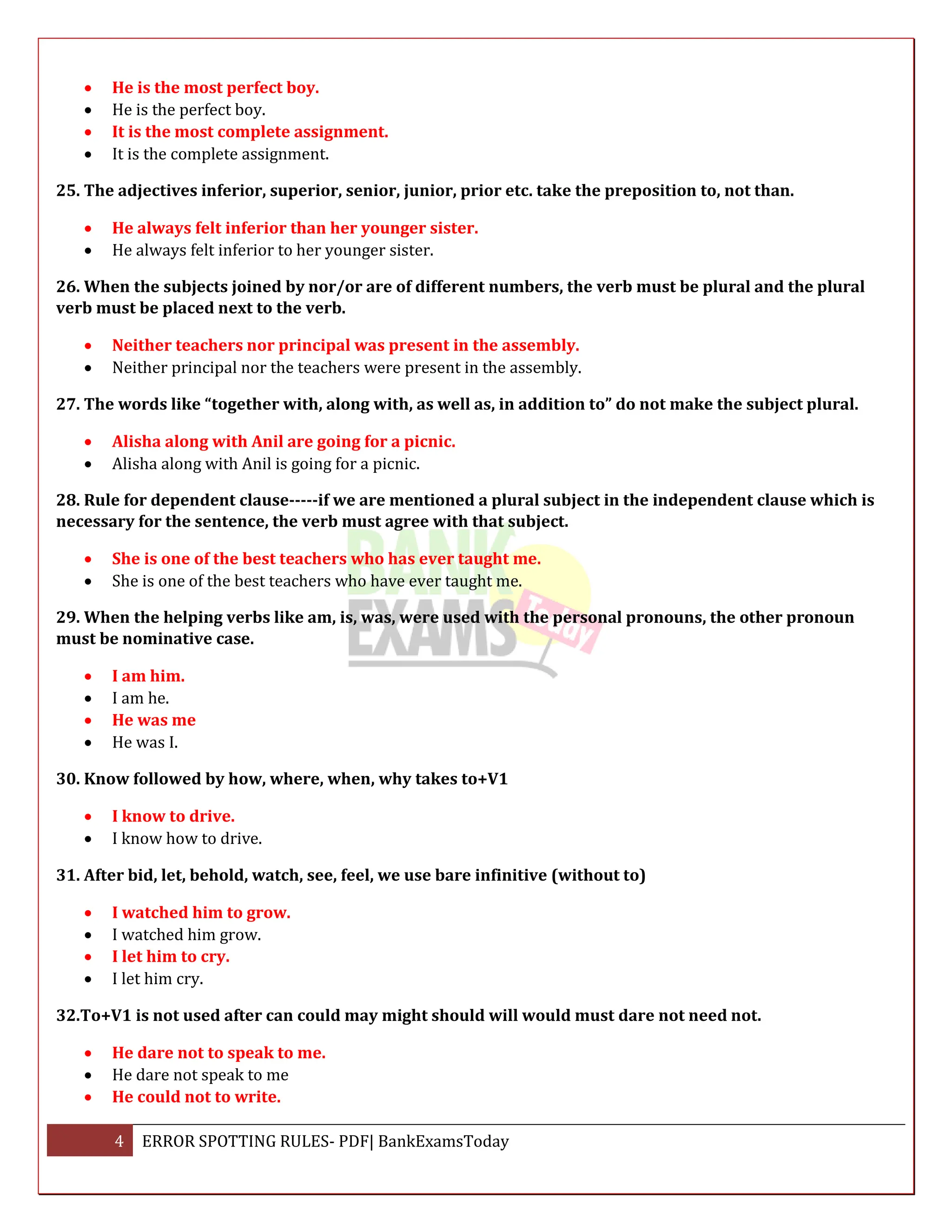 Error spotting rules. By Satish Christian | PDF
