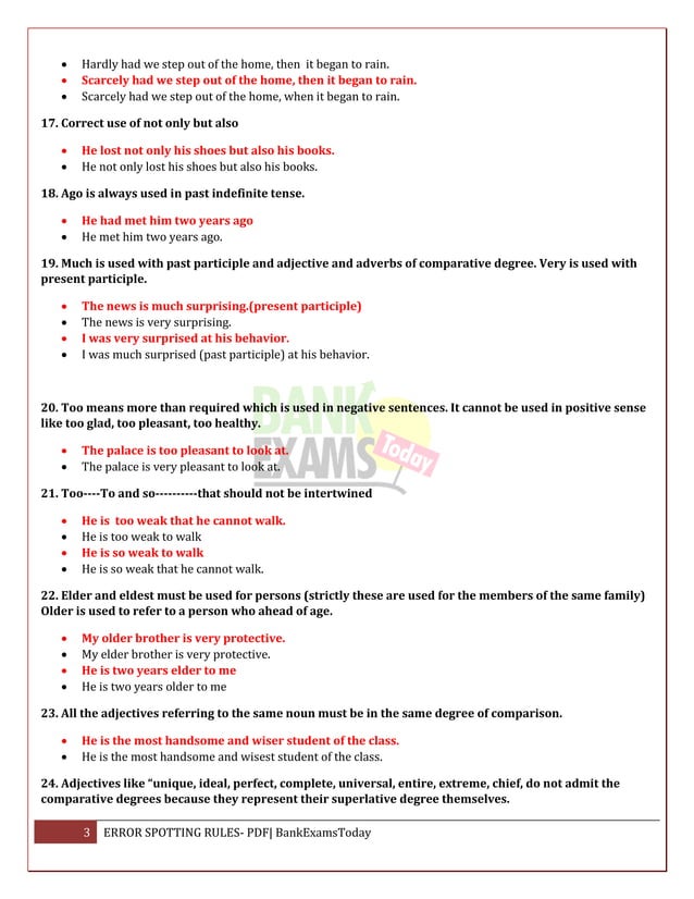 Error spotting rules. By Satish Christian | PDF