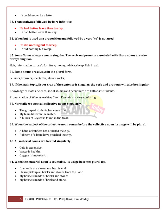 Error spotting rules. By Satish Christian | PDF