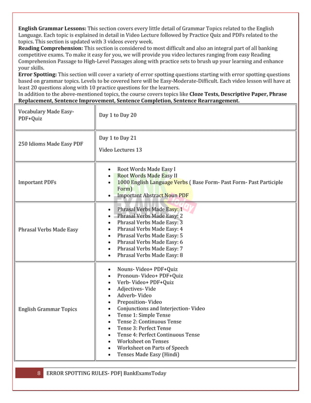 Error spotting rules. By Satish Christian | PDF