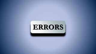 Errors In Impression Taking | PPSX